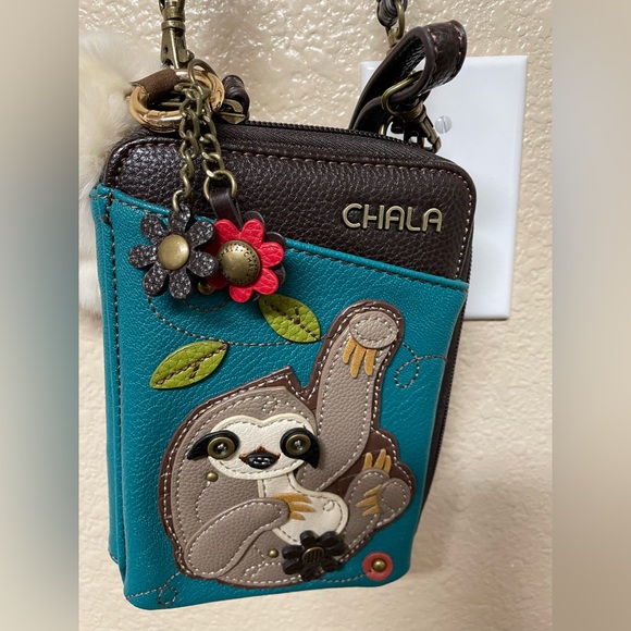 Chala | Bags | Chala Crossbody Purse 7x55inch Green Brown | Poshmark